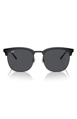 Ray-ban Square Sunglasses - Black On Black/dark Grey
