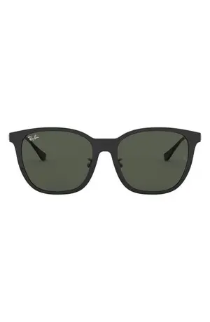 Ray-ban Square Sunglasses - Black/dark Green
