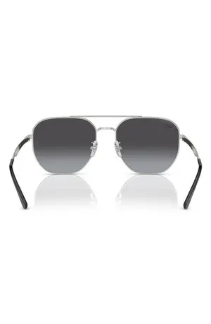 Ray-ban 59mm Gradient Square Sunglasses - Silver/grey Gradient