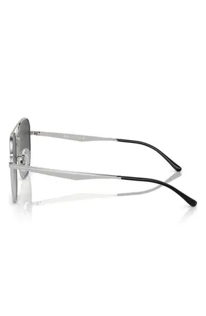 Ray-ban 59mm Gradient Square Sunglasses - Silver/grey Gradient