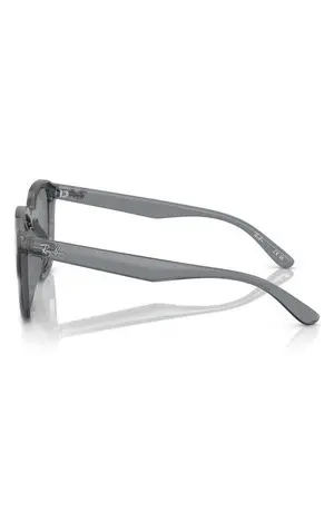 Ray-ban 66mm Square Sunglasses - Transparent Grey /dark Grey