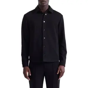 Bugatchi Soft Touch Snap-up Shirt - Black