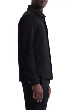 Bugatchi Soft Touch Snap-up Shirt - Black