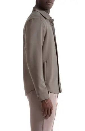 Bugatchi Soft Touch Snap-up Shirt - Walnut