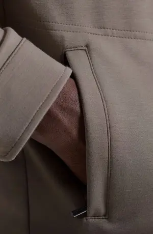 Bugatchi Soft Touch Snap-up Shirt - Walnut