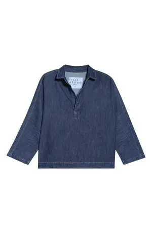Frank & Eileen Denim Popover Top