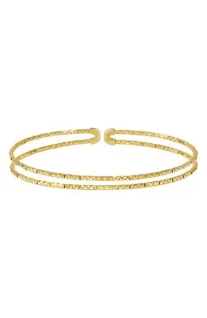 Bony Levy 14k Gold Textured Cuff Bracelet - 14k Yellow Gold