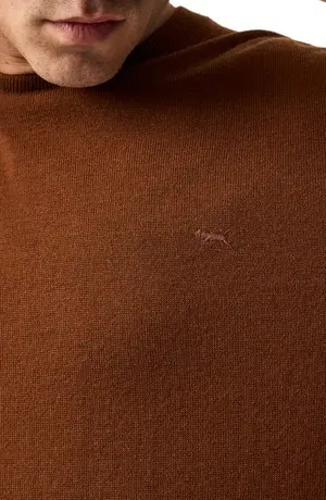 Rodd & Gunn York Bay Merino Wool Sweater - Tobacco