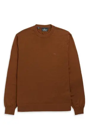Rodd & Gunn York Bay Merino Wool Sweater - Tobacco