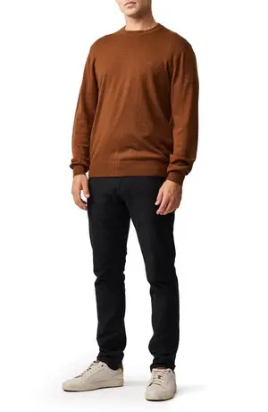 Rodd & Gunn York Bay Merino Wool Sweater - Tobacco