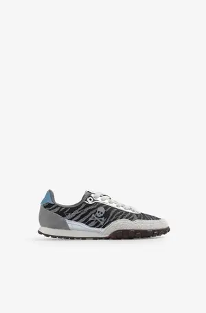 SCALPERS Dach Fan Sneakers - Grey-animalprint