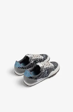 SCALPERS Dach Fan Sneakers - Grey-animalprint