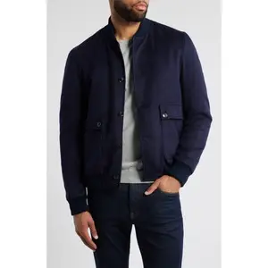 Zanella Silk & Cashmere Bomber Jacket