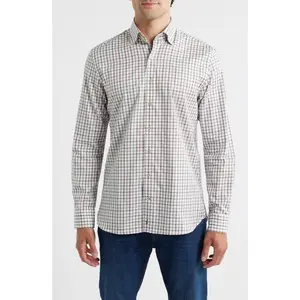 Johnnie-o Chiles Check Cotton Button-down Shirt - Forest