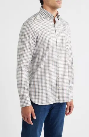 Johnnie-o Chiles Check Cotton Button-down Shirt - Forest