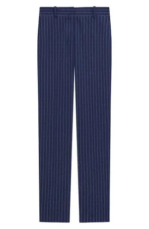 Theory Pinstripe Slim Fit Trousers