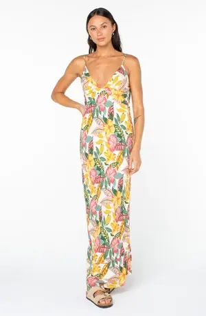 Roxy Lost Paradise Floral Maxi Dress