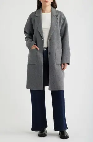 Eileen Fisher Long Wool Coat