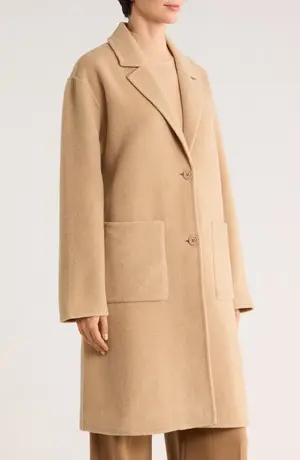 Eileen Fisher Long Wool Coat