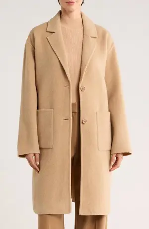 Eileen Fisher Long Wool Coat