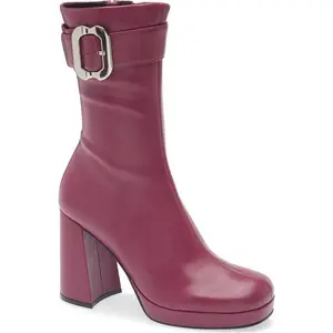 Jeffrey Campbell Bratty Block Heel Bootie - Magenta
