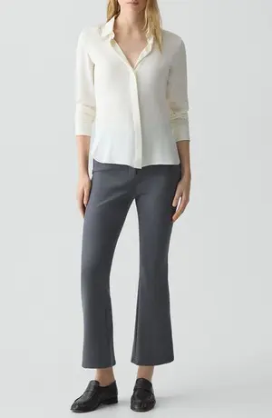Theory Crop Kick Flare Trousers