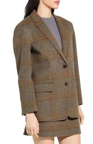 Theory Wool And Cashmere Oversized Blazer