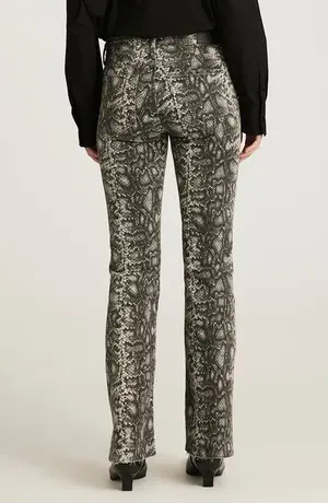 MAVI Vicky Snake Print Bootcut Jeans