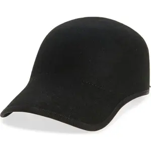 RENÉ MANTILLA, NEW YORK Felted Wool Baseball Cap - Black