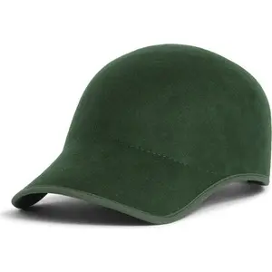 RENÉ MANTILLA, NEW YORK Felted Wool Baseball Cap - Verde