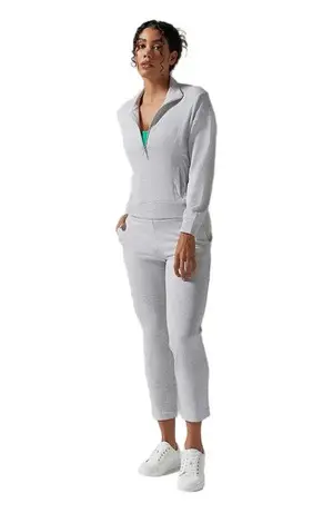 TAVI 3/4 Zip Cozy Fleece Pullover - Ash