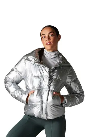 TAVI Winterly Thermoplume Puffer Jacket - Silver