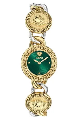 Versace La Greca Stud Icon Two-tone Bracelet Watch - Two Tone