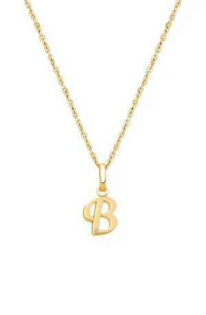 TINY BLESSINGS 14k Gold Diamond Initial Necklace 14k Gold - B