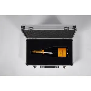 VINGARDEVALISE Champagne Bottle Case With High-density Foam Insert - Silver