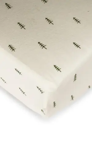 L'OVEDBABY Organic Cotton Crib Sheet - Buttercream Tree