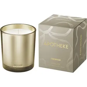 APOTHEKE Firewood Classic Scented Candle - Light Beige
