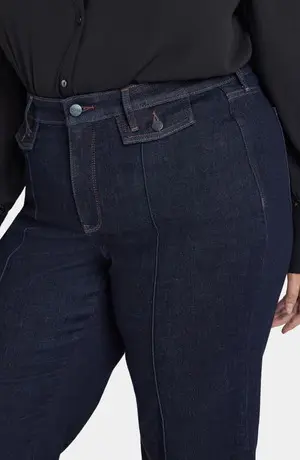 NYDJ Teresa Slit Hem Wide Leg Jeans - Magical