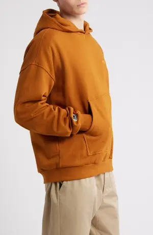 Brixton Oversized Embroidered Logo Heavyweight Hoodie