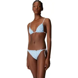 Missoni Lace Triangle Bikini With Lam - Light Blue