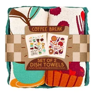 THE NEIGHBORGOODS Coffee Breakdish Towel Set Of 2 - No Color