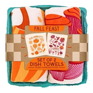 THE NEIGHBORGOODS Fall Feastdish Towel Set Of 2 - No Color