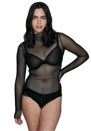 CUUP The Mockneck Top - Black