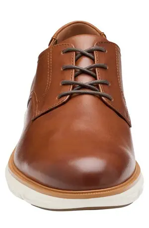Johnston & Murphy Larkin Plain Toe Derby - Tan Italian Calfskin