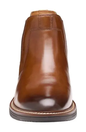 Johnston & Murphy Upton Chelsea Boot - Tan Full Grain