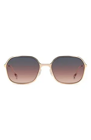 Isabel Marant 57mm Square Sunglasses Gold Pink/grey Fuchsia