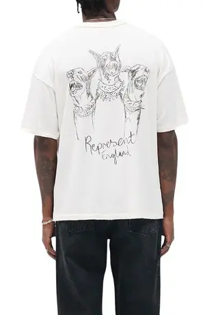 REPRESENT Hand Drawn Thoroughbred Graphic T-shirt