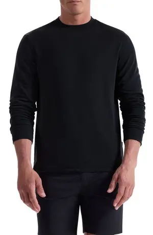Bugatchi Orion Ottoman Long Sleeve T-shirt Black