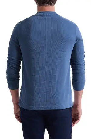 Bugatchi Orion Ottoman Long Sleeve T-shirt - Cobalt