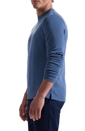 Bugatchi Orion Ottoman Long Sleeve T-shirt - Cobalt